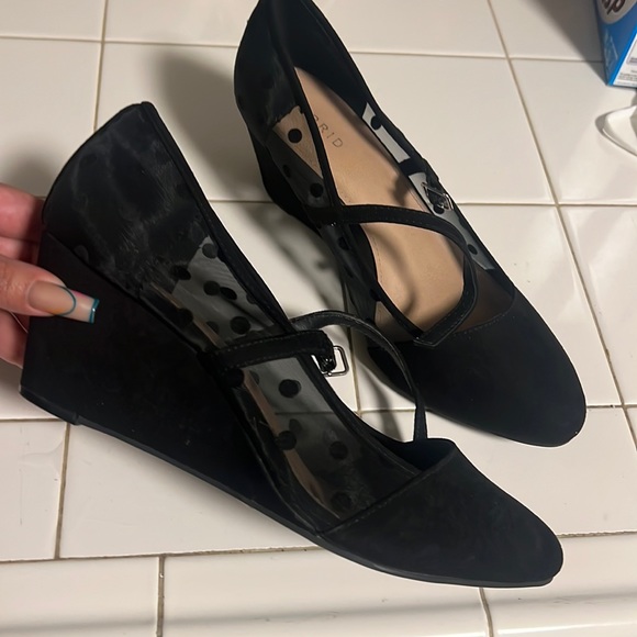 torrid | Shoes | Torrid Womans Black Wedge Size 1w Preloved | Poshmark